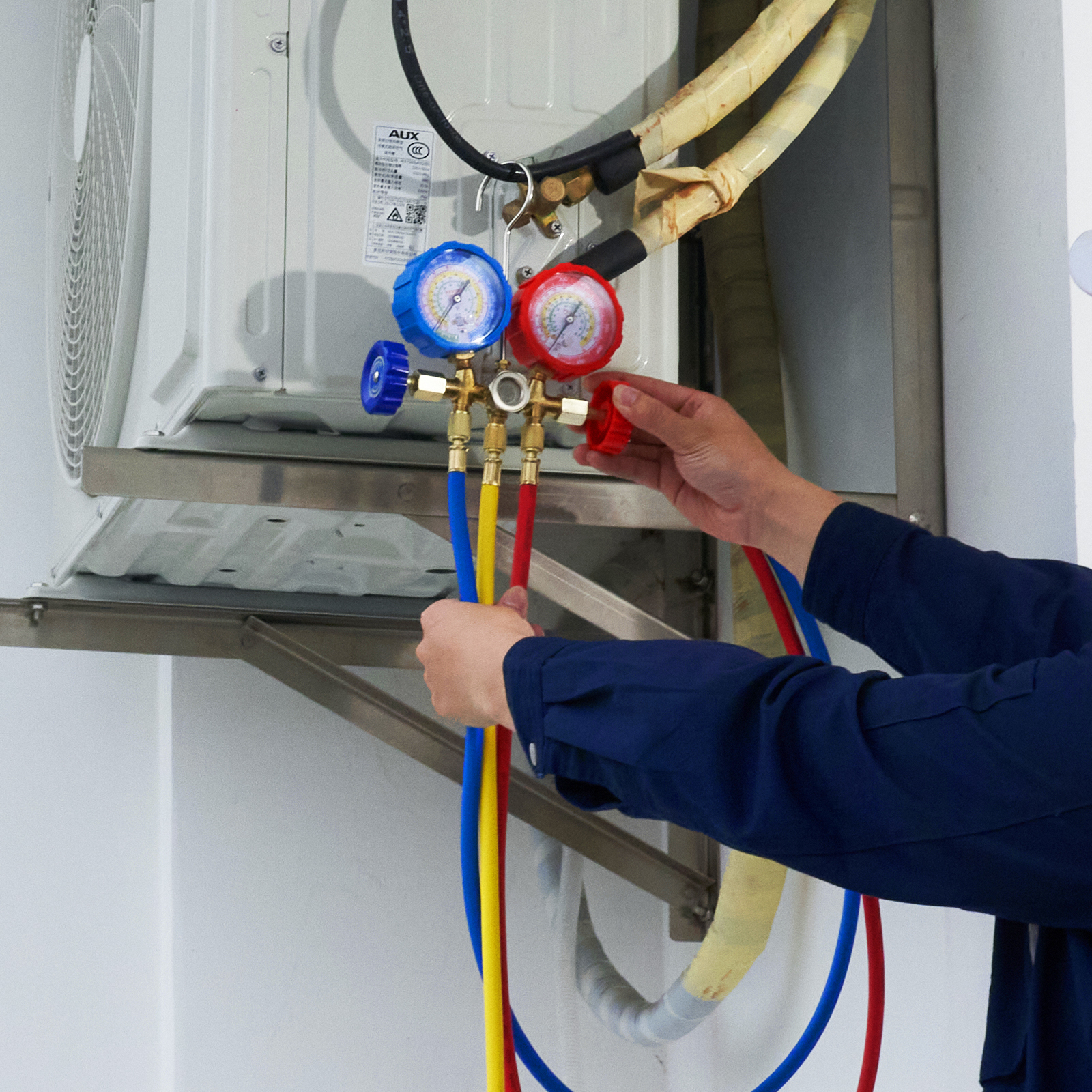 VEVOR AC Gauge Set - 3 Way AC Manifold Gauge Set For R134A R22 R12 R502 ...