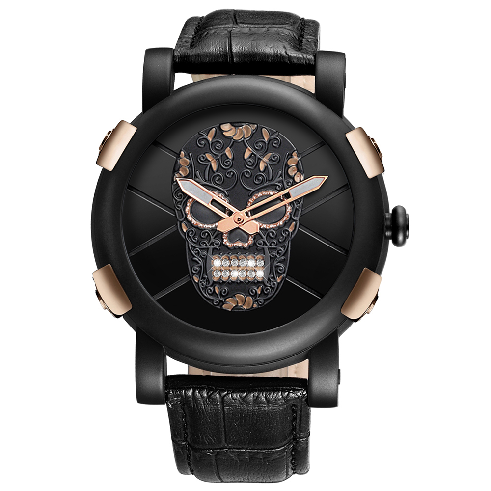 SKONE Pirate Skeleton Skull Quartz Men Watches Luxury Waterproof ...