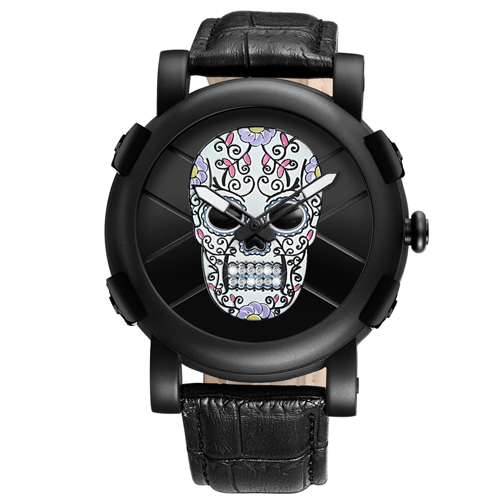 SKONE Pirate Skeleton Skull Quartz Men Watches Luxury Waterproof ...