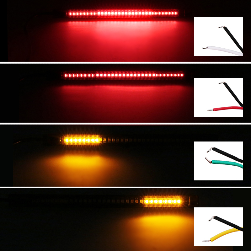 Universal Flexible Led Strip Tail Stop Light Motorcycle 48 SMD Led Tail ...