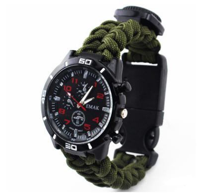 EMAK Survival Watch Camping Outdoor Medical Multi-functional Compass ...