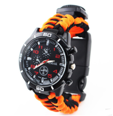 EMAK Survival Watch Camping Outdoor Medical Multi-functional Compass ...