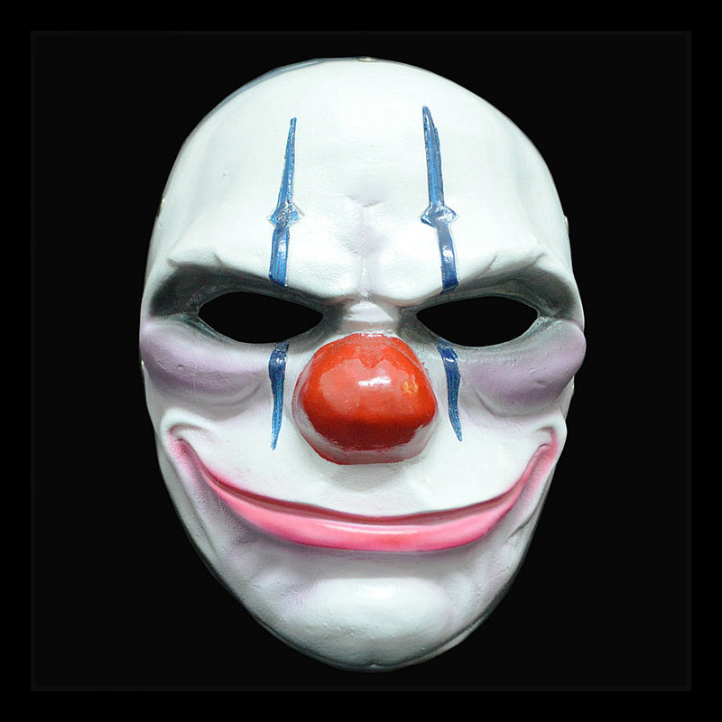 Payday 2 Mask Halloween Masquerade Party Theme Game Character Cosplay ...