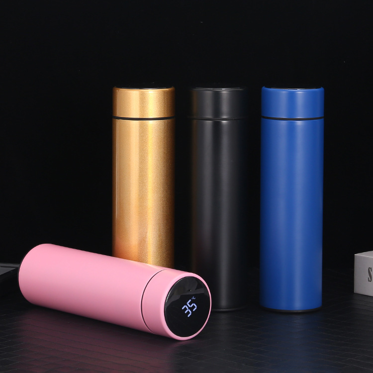 500ML Smart Water Bottle Stainless Steel Vacuum Flasks Intelligent ...