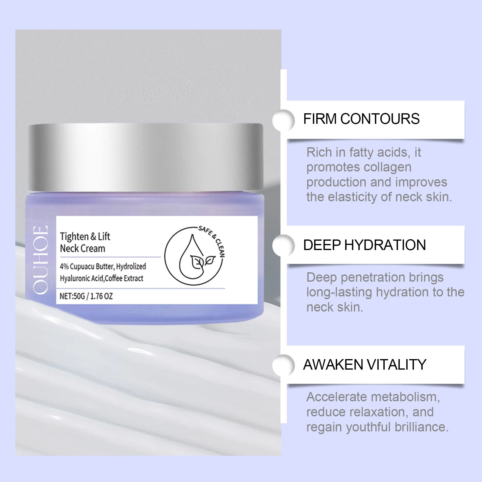 OUHOE Anti-Aging Neck Cream Anti-Aging Neck Fade Smooth Fine Lines ... OUHOE Anti-Aging Neck Cream Anti-Aging Neck Fade Smooth Fine Lines ...