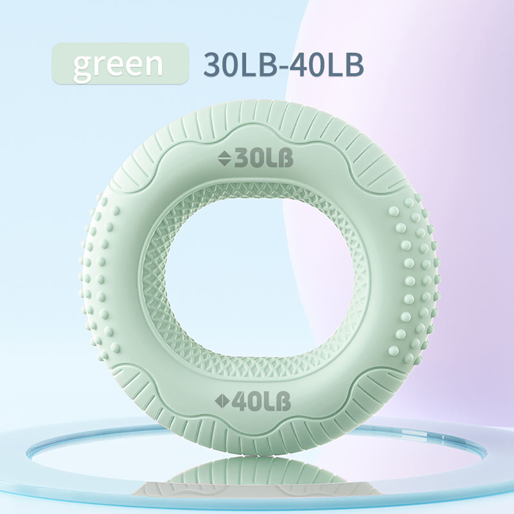 Silicone Adjustable Hand Grip Arm Strength Exercise Gripping Ring ...