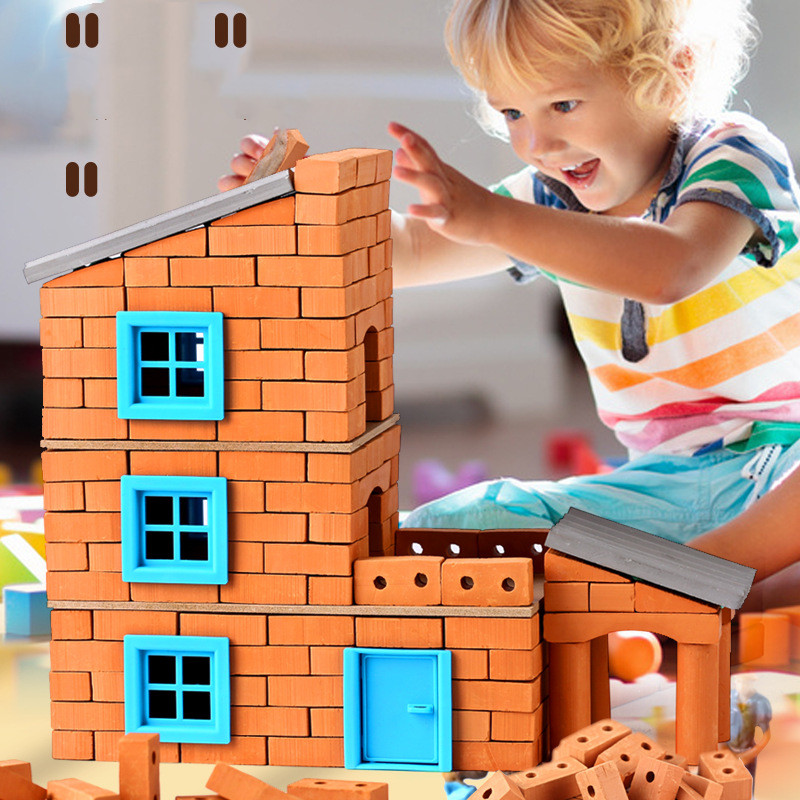 Educational Toys Little Mason Toys Mini Build A House - CJdropshipping