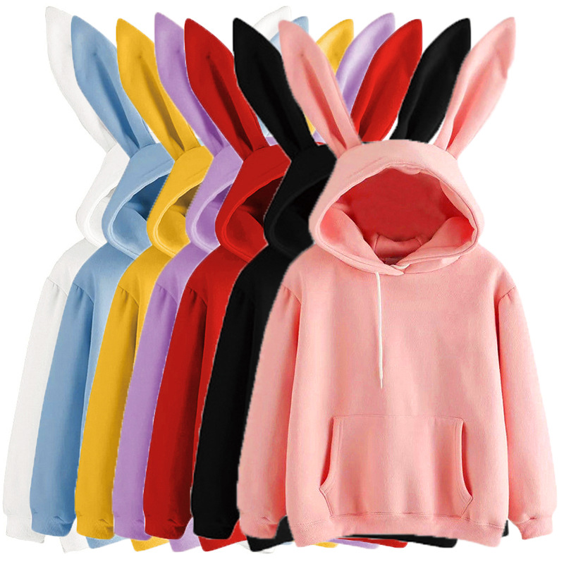Harajuku Guardian Hooded Rabbit Sweatshirt - CJdropshipping