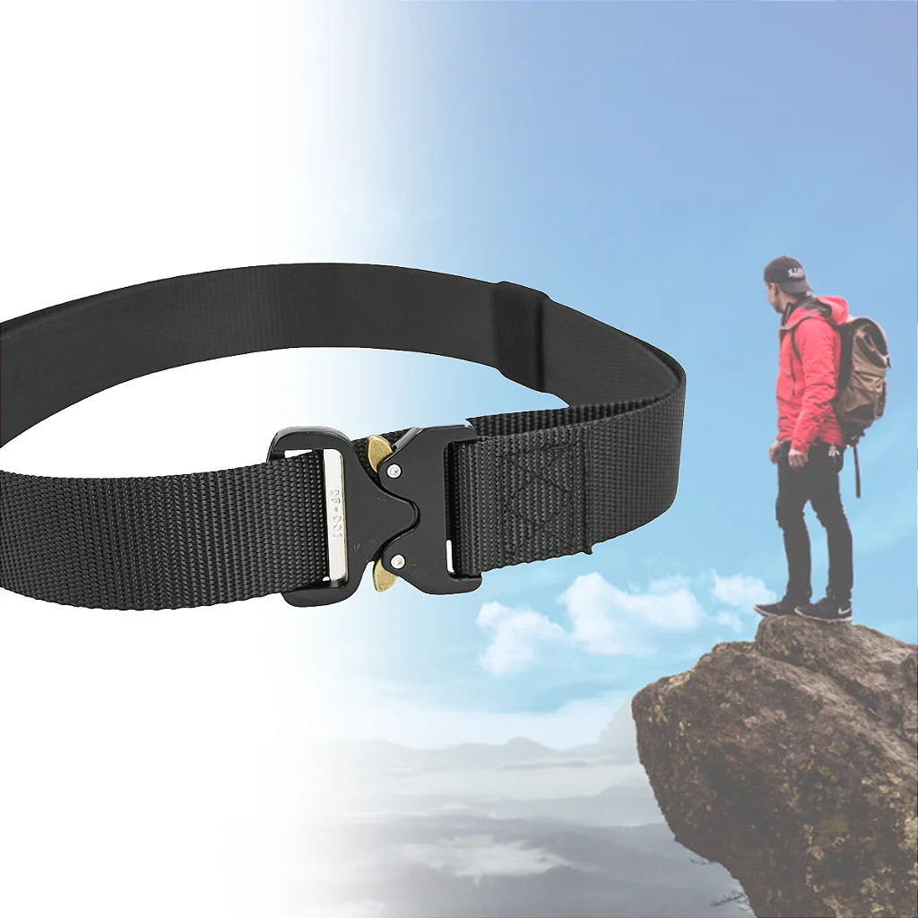 Anti Allergic Metal Tactical Belt With Buckle Hook - CJdropshipping